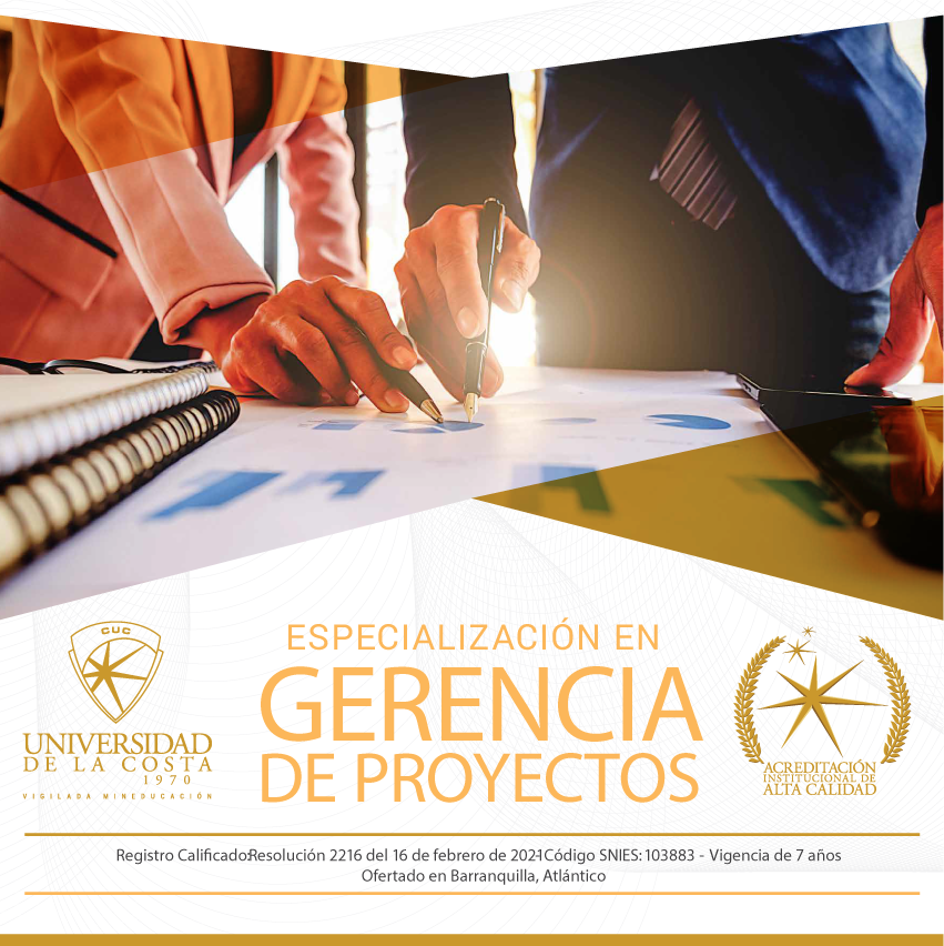Especialización en Gerencia de Proyectos - CUC